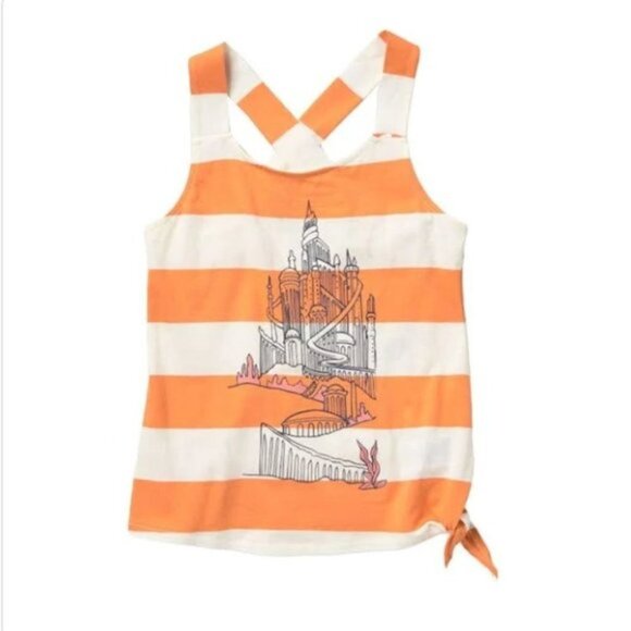 Roxy | Shirts & Tops | Disney Roxy Little Mermaid Castle Top Girls ...